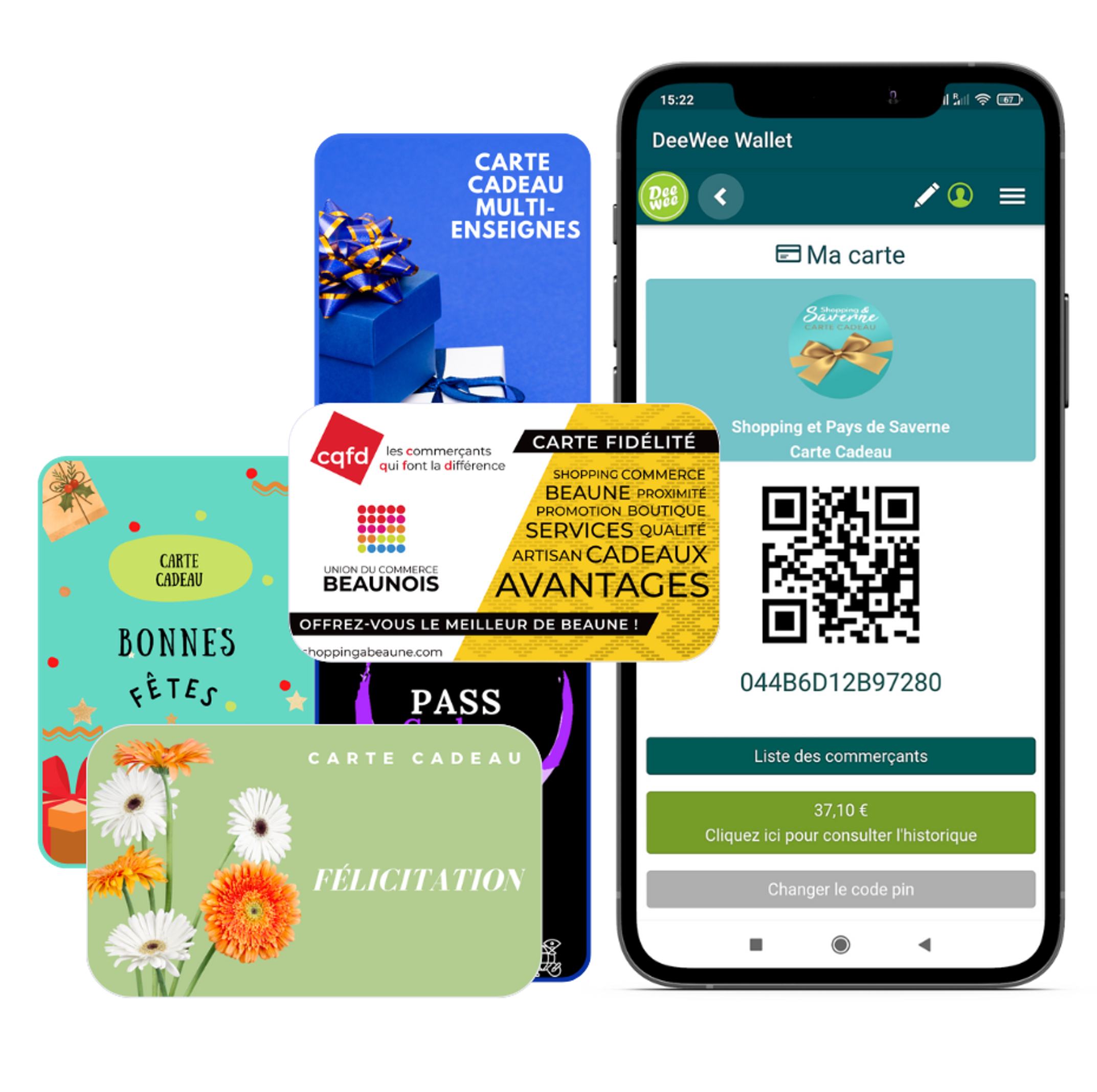 Cartes PVC personnalisées - DeeWee